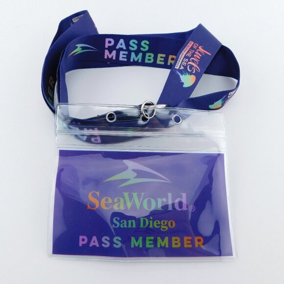 Other | Seaworld Lanyard 225 Members Exclusive Id Badge Strap Season ...
